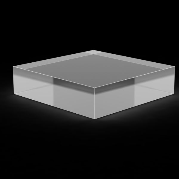 Mirart Inc: Acrylic Block 4" x 4" x 1" thick, 1 inch Blocks, BLK441